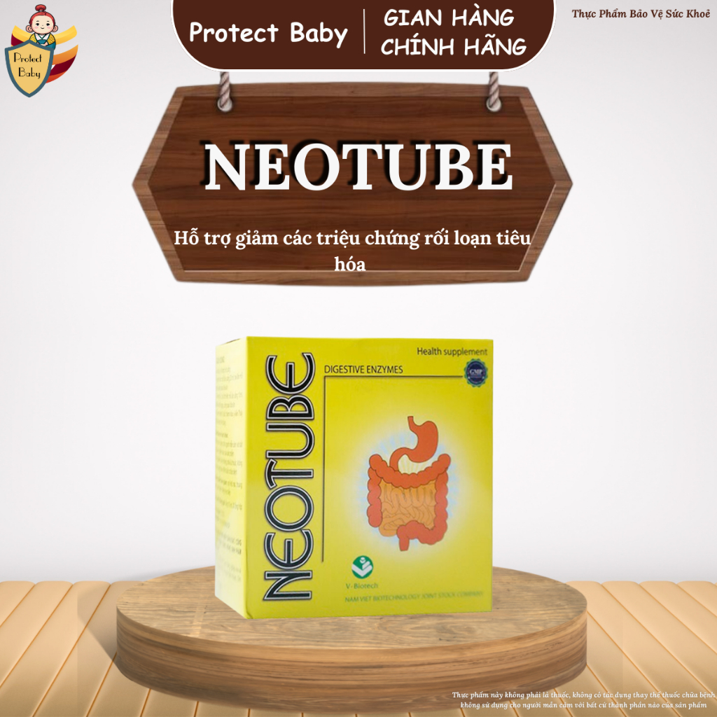 NEOTUBE - Hỗ Trợ Giảm Các Triệu Chứng Rối Loạn Tiêu Hóa (Hộp 20 ống x ...
