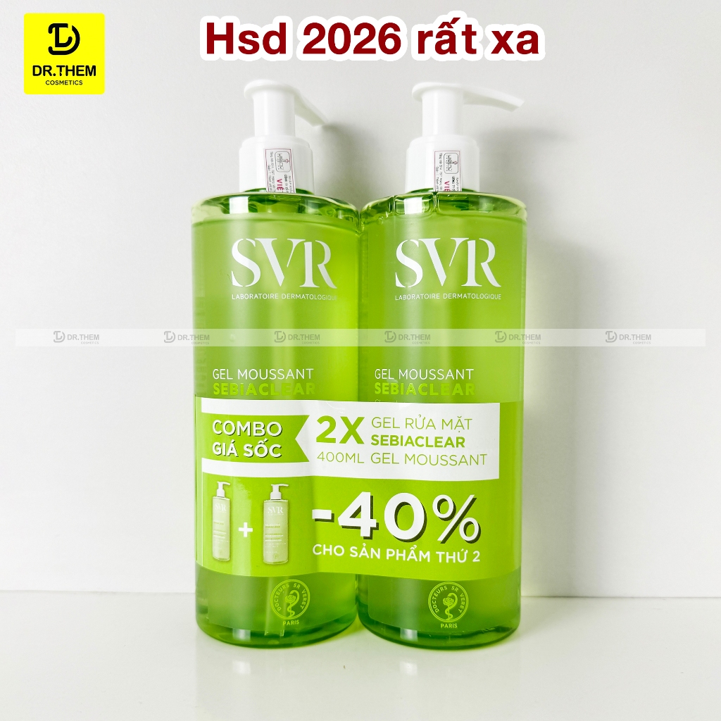 Sữa Rửa Mặt SVR Cho Da Dầu Mụn - SVR Sebiaclear Gel Moussant 55ml-200ml ...