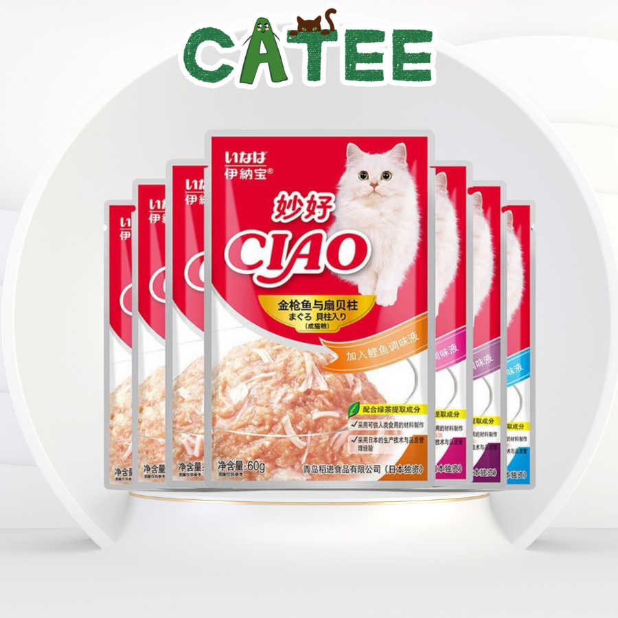 Pate Ciao Cho Mèo Mọi Độ Tuổi Gói 60g | Shopee Việt Nam