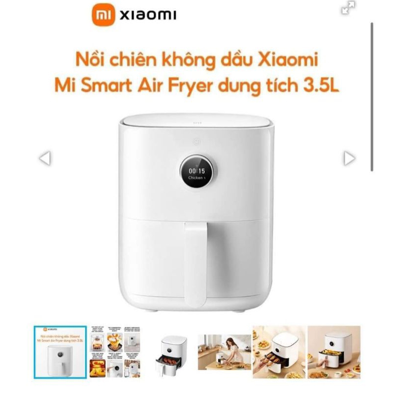 Nồi chiên không dầu Xiaomi Mijia Smart Air Fryer 3.5L MA01 kết nối app Mihome | Shopee Việt Nam