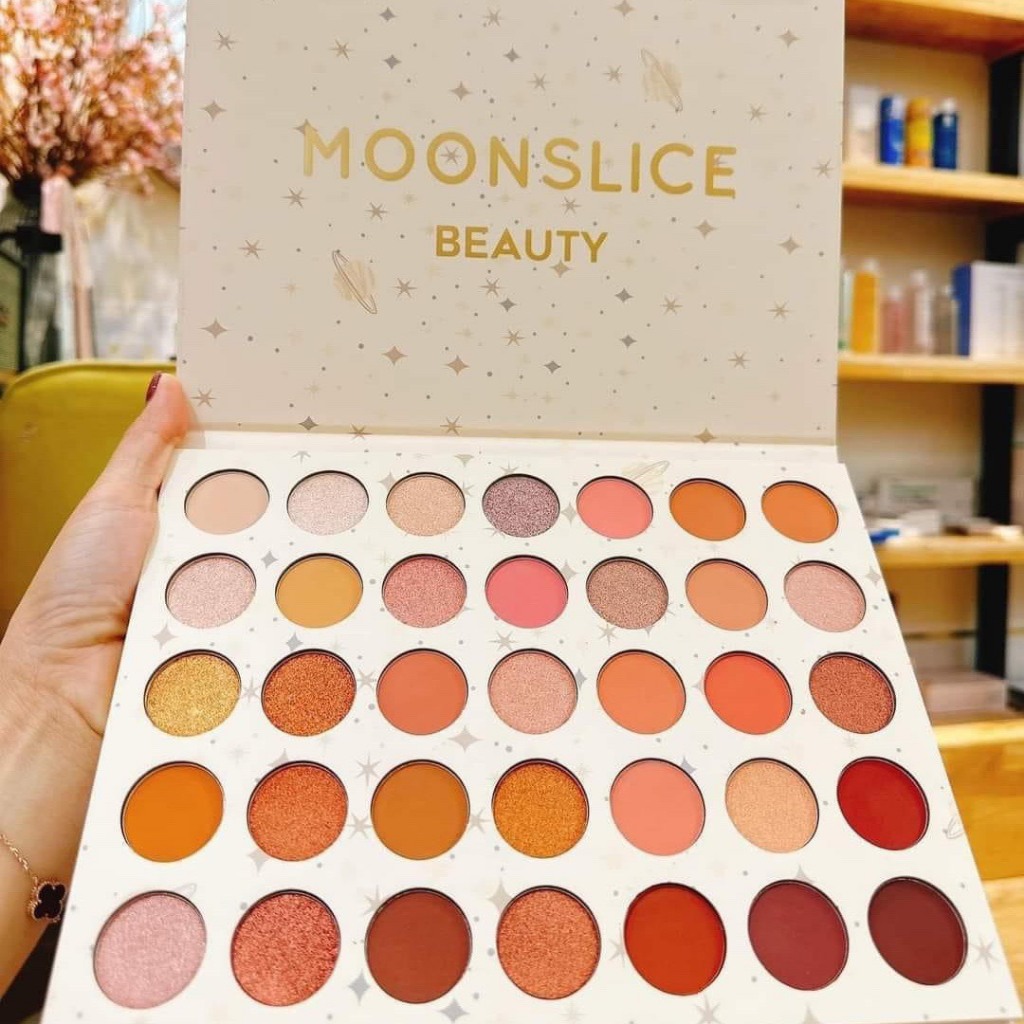 Bảng Mắt Moon Slice Beauty 35 Ô gồm cả ô lỳ và ô nhũ siêu đẹp chuyên ...
