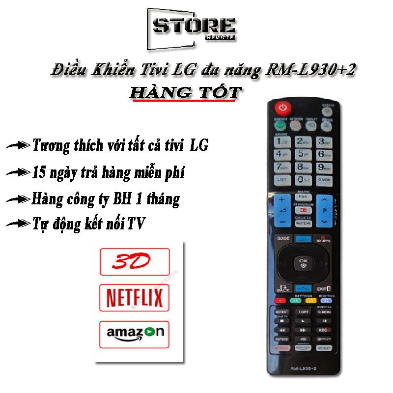 Điều Khiển Tivi LG đa năng RM-L930+2 Chất lượng tốt | Shopee Việt Nam