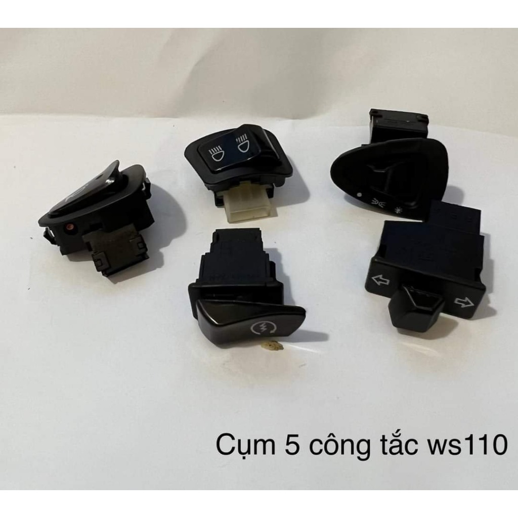 Bộ 5 Nút công tắc WS 110, WRS cho xe số honda | Shopee Việt Nam