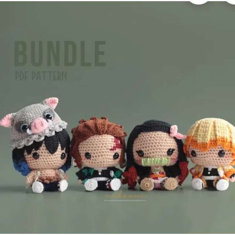 Bon Crochet [Handmade] Demon Slayer: Kimetsu no Yaibabằng len | Shopee ...