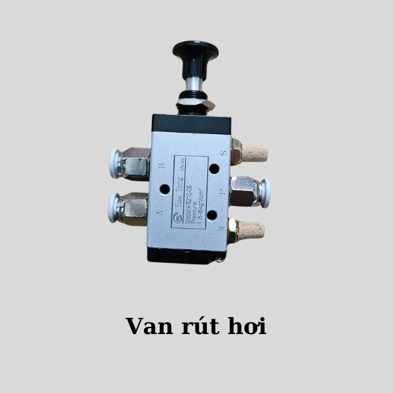 Van rút hơi, van cơ, van khí 5/2 220V điều khiển xylanh kẹp trực tiếp ...