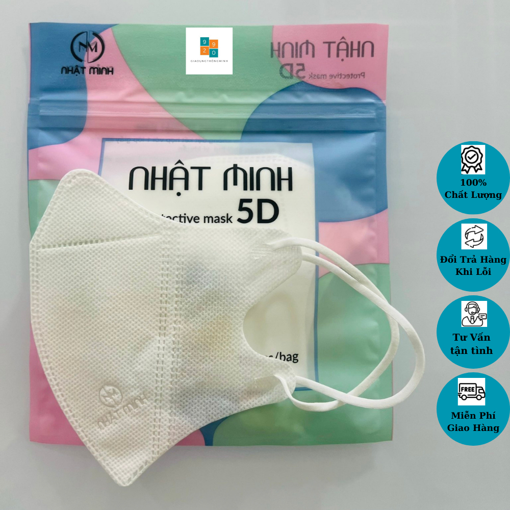 🔥HÀNG CHÍNH HÃNG 😷THÙNG 200 CHIẾC KHẨU TRANG 5D MASK NHẬT MINH CÓ KHÁNG ...