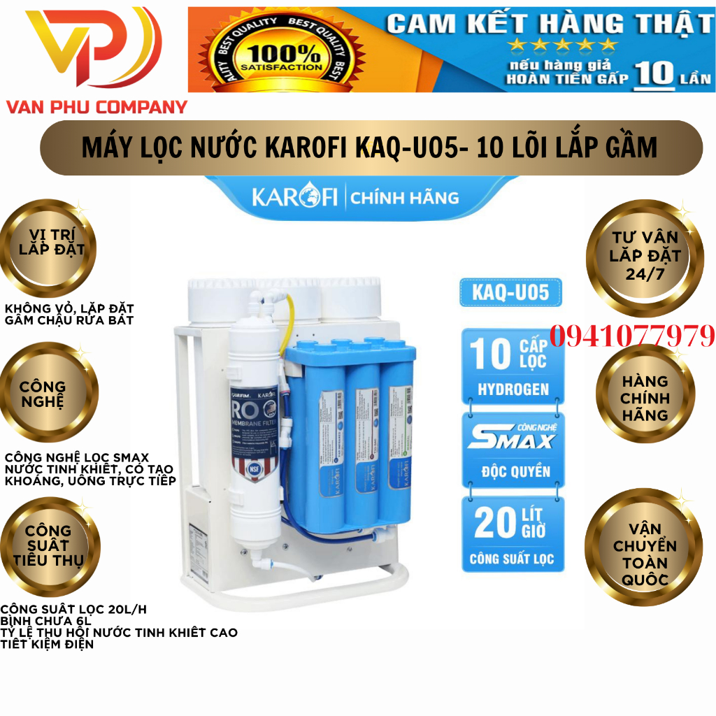 MÁY LỌC NƯỚC KAROFI KAQ-U05 CHÍNH HÃNG | Shopee Việt Nam
