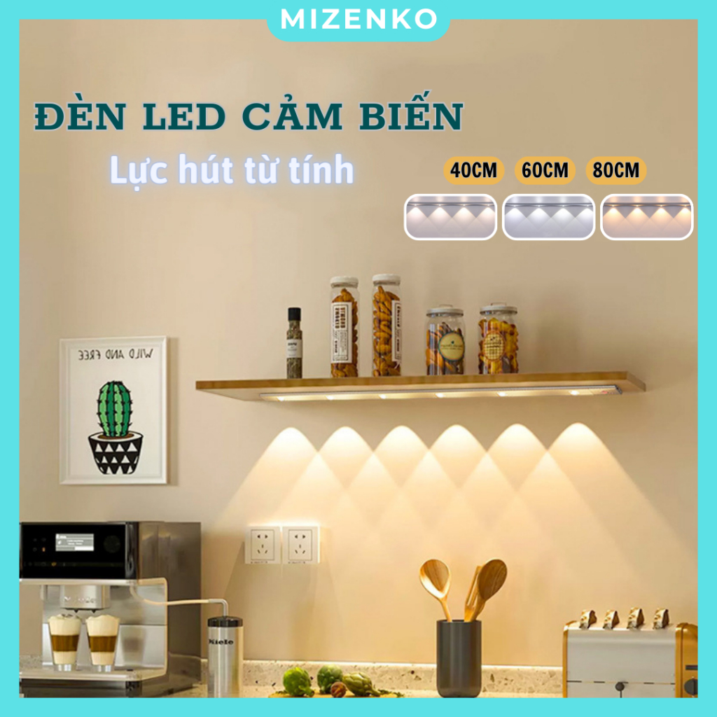 Đèn LED Cảm Biến Chuyển Động Điều Chỉnh Độ Sáng Gắn Tường Trang Trí ...