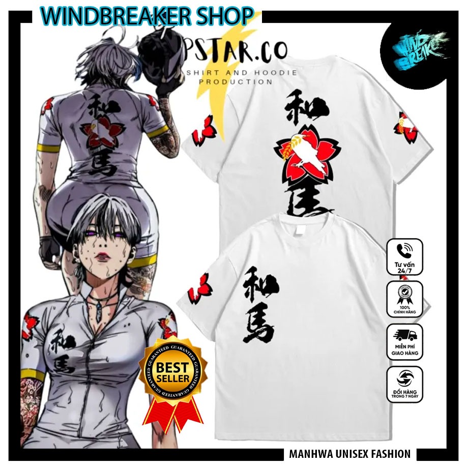 Áo thun Takeda Kaneshiro Kazuma crew Windbreaker Manhwa unisex mẫu mới ...