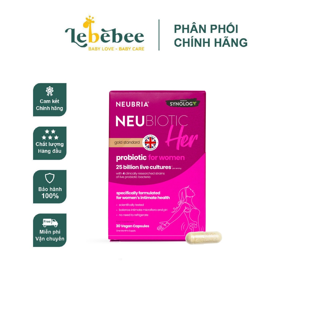 Viên uống men vi sinh hỗ trợ cải thiện sức khoẻ nữ giới Neubria ...