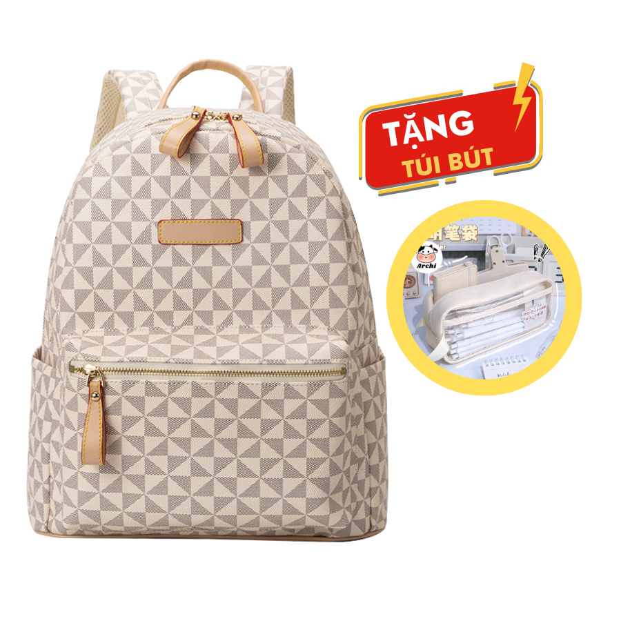 Balo Da EDM Balo đi học nam nữ Cặp đi học thời trang RIKY Ba lô LV ...