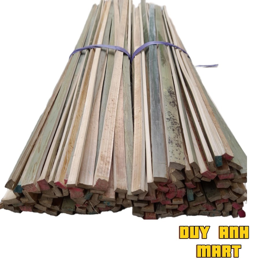 Que tre dẹt [1kg] dài 80cm tới 90cm, thanh tre, cắm thiệp, treo phướn ...