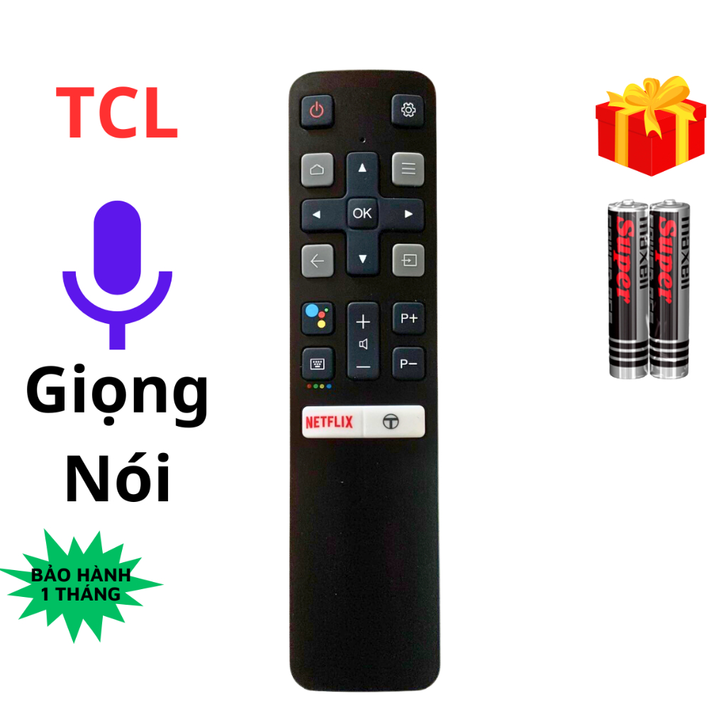 Remote điều khiển tivi TCL Mã 07 Giọng Nói 2020, điều khiển TV TCL ...