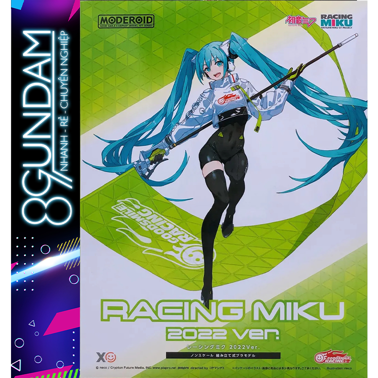 [HÀNG CÓ SẴN] Mô Hình Lắp Ráp GSC MODEROID Racing Miku 2022 Ver. | Shopee Việt Nam