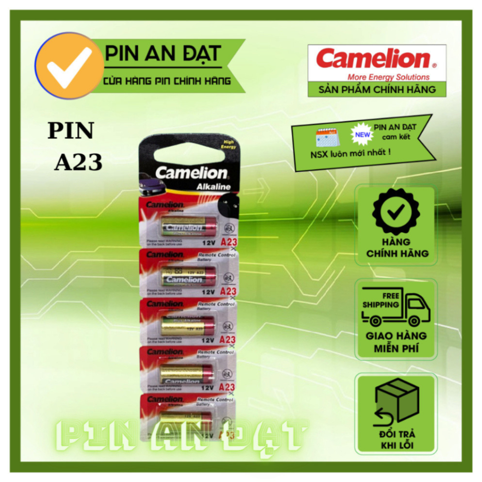 Pin A23 Alkaline Camelion 12V , Pin cửa cuốn, chỉ dẫn ( 5 viên/ vỉ). | Shopee Việt Nam