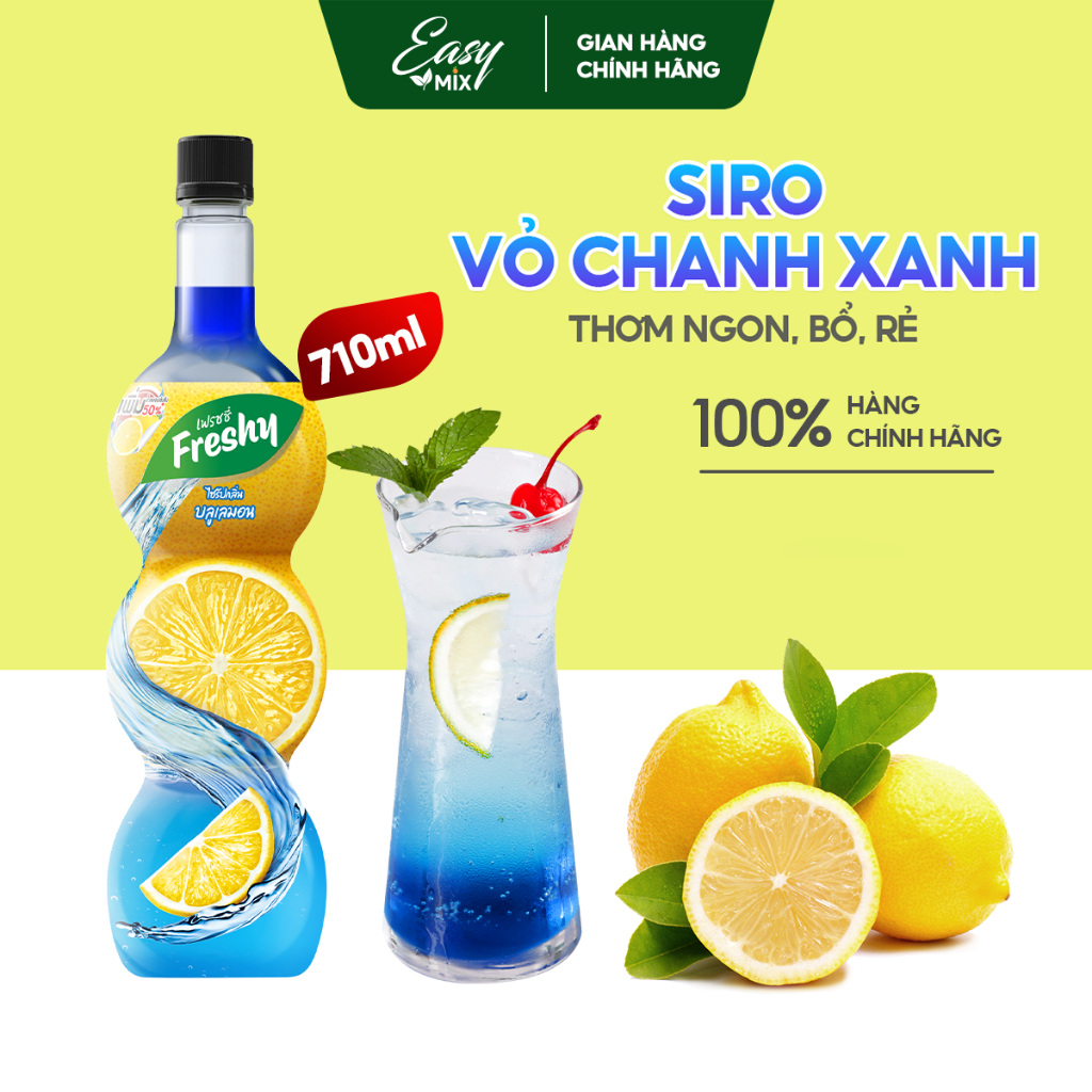 Siro Vỏ Chanh Xanh Freshy Blue Curacao Syrup Nguyên Liệu Pha Chế Trà ...