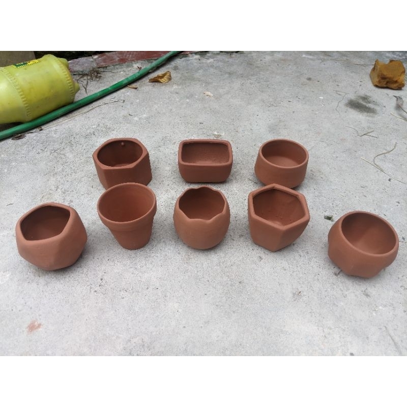 Chậu đất nung trồng sen đá xương rồng nhiều kiểu dáng [Side 8-9cm ...