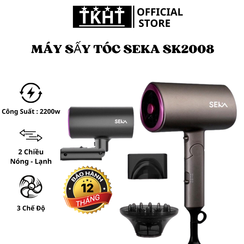 Máy Sấy Tóc SEKA SK2008 Máy Sấy Tạo Kiểu Tóc Gấp Gọn Cao Cấp Sấy 2 ...