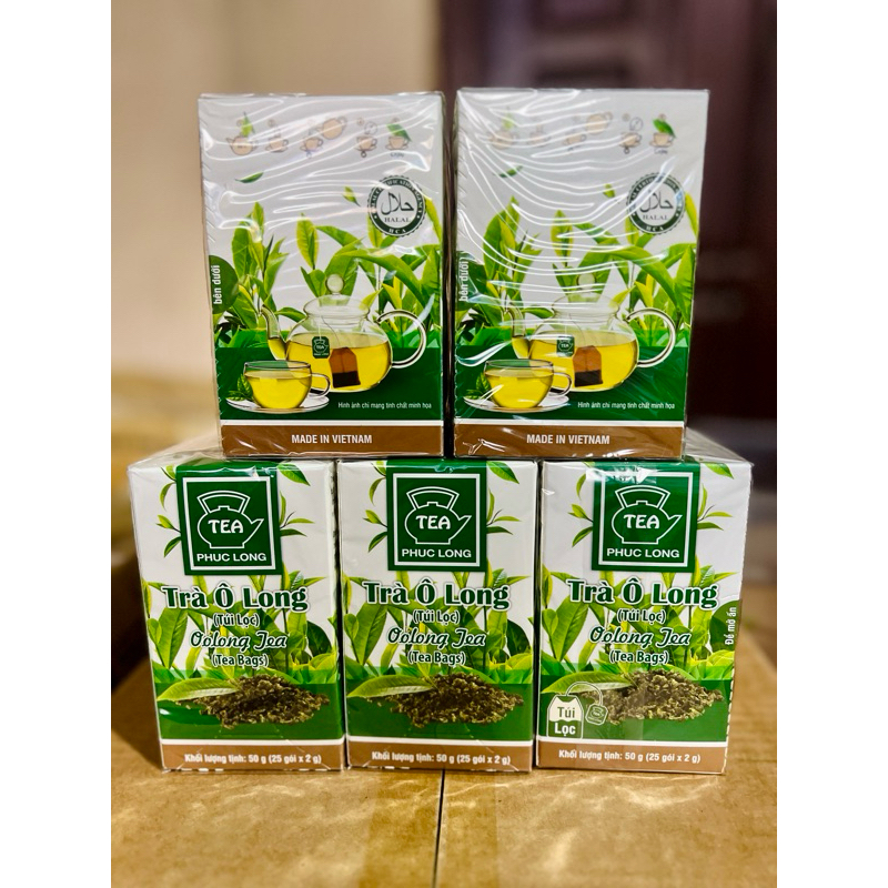 Trà Olong túi lọc Phúc Long hộp 25 gói *2g | Shopee Việt Nam