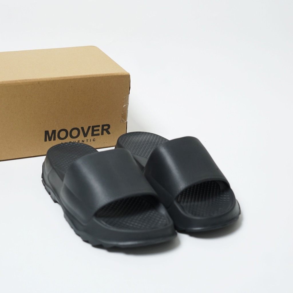Dép đúc quai ngang trơn logo MOOVER dép unisex slipper đúc nguyên khối ...