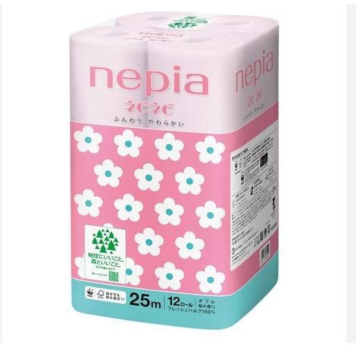 Giấy vệ sinh Nepia 2 lớp hương anh đào (12 cuộn) | Shopee Việt Nam