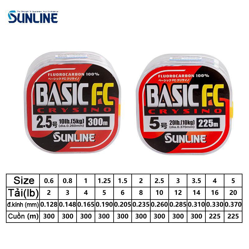 Dây Sunline Carbon BASIC FC 2023 | Shopee Việt Nam