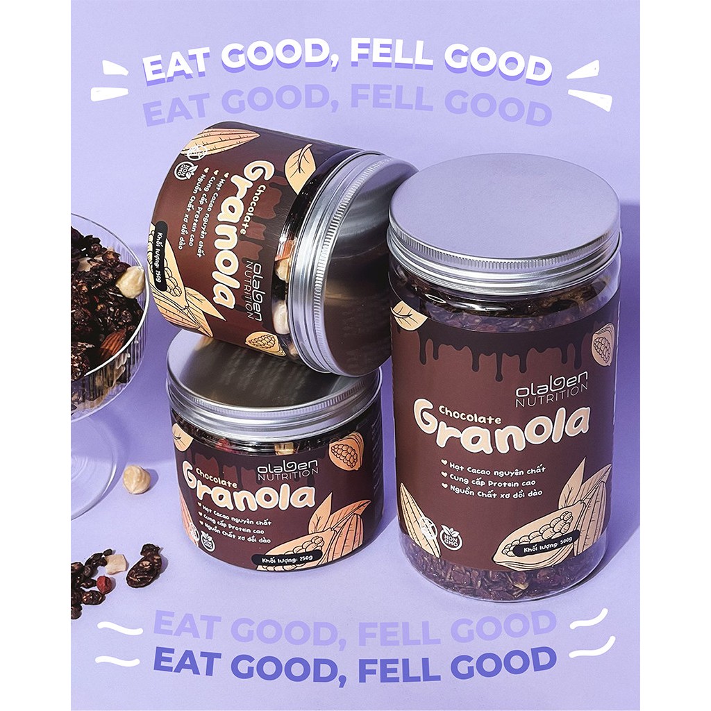 OLABEN Ngũ Cốc Premium Granola - Chocolate | Shopee Việt Nam