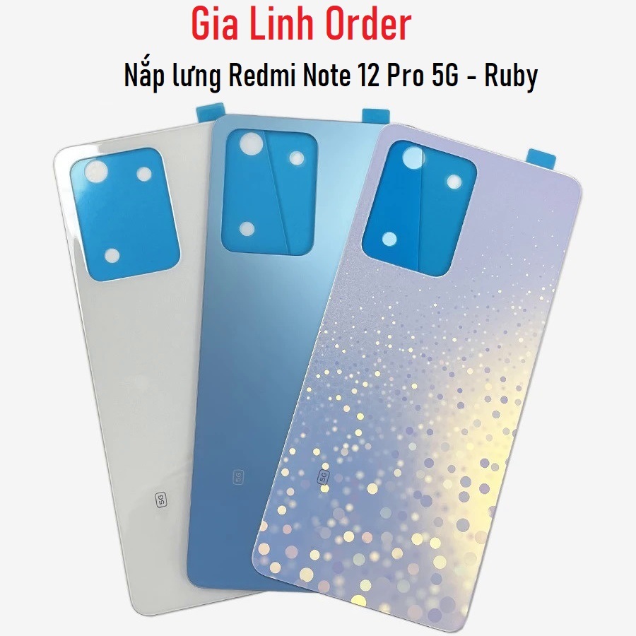 Nắp lưng Xiaomi Redmi Note 12 Pro 5G - ruby | Shopee Việt Nam