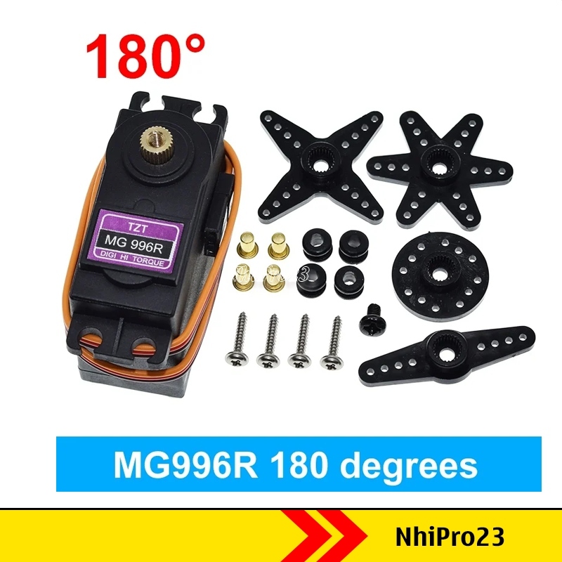 Động cơ servo MG995 MG996 MG90S SG90 180 độ 360 độ - 50% Bánh răng kim ...