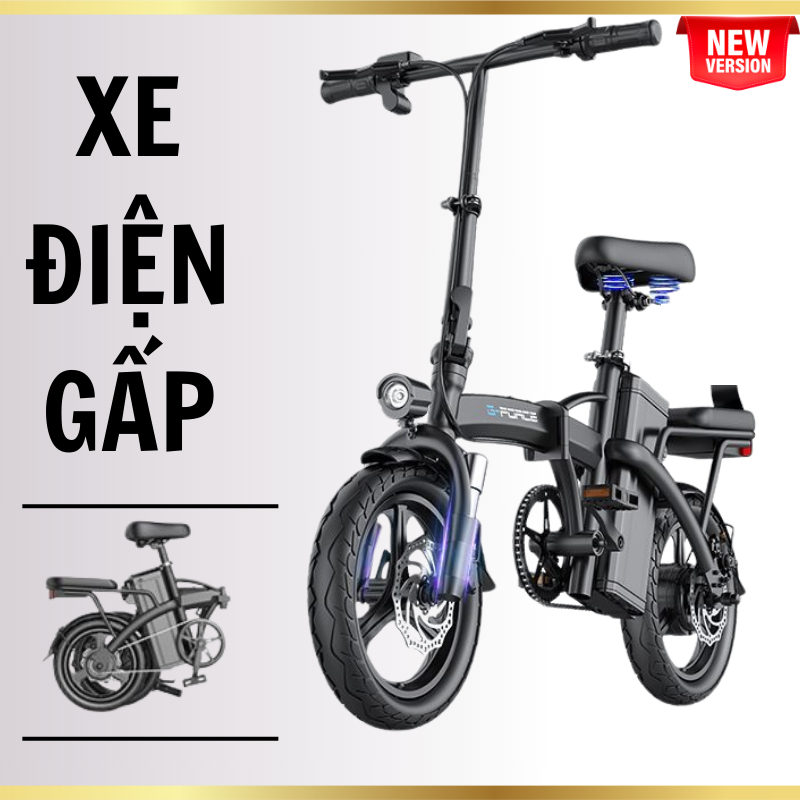 Xe điện gấp G-Force C14 gấp gọn [BH 24 tháng], bỏ cốp ô tô, đi du lịch ...