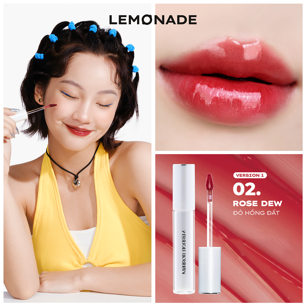 Son tint bóng không dính bền màu Lemonade Mirror Mirror Water Tint 4g ...