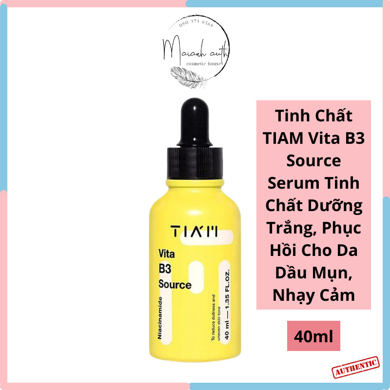 Serum Dưỡng Trắng TIAM B3 10% Nia Source Giúp Giảm mụn, mờ thâm, se lỗ ...