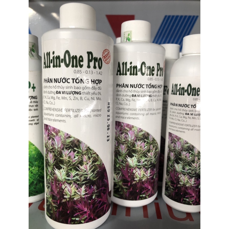 Phân Nước Cao cấp Cho Bể Thủy Sinh All In One Pro 230ml 500ML | Shopee ...