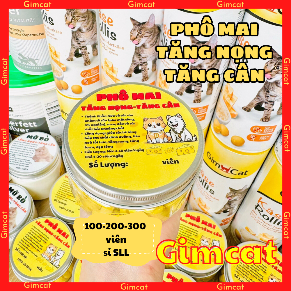 Phô mai tăng nọng cân cho chó mèo gimcat nhập Đức siêu thơm ngon | Shopee Việt Nam