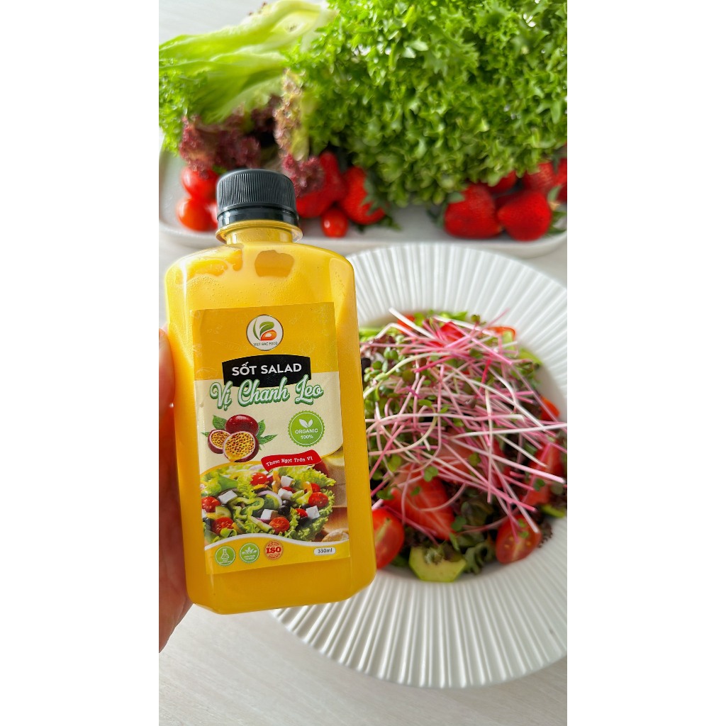 Sốt Salad Chanh Leo - Sốt Salad 330ml - Salad Việt Bắc Food Dùng cho ...