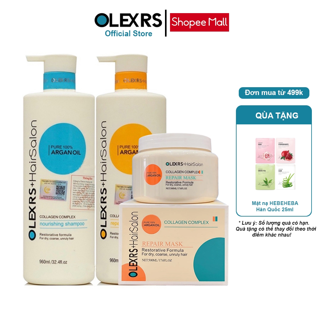 Combo Gội Xả + Ủ Tóc Olexrs Argan Oil Collagen Hair Salon chính hãng ...