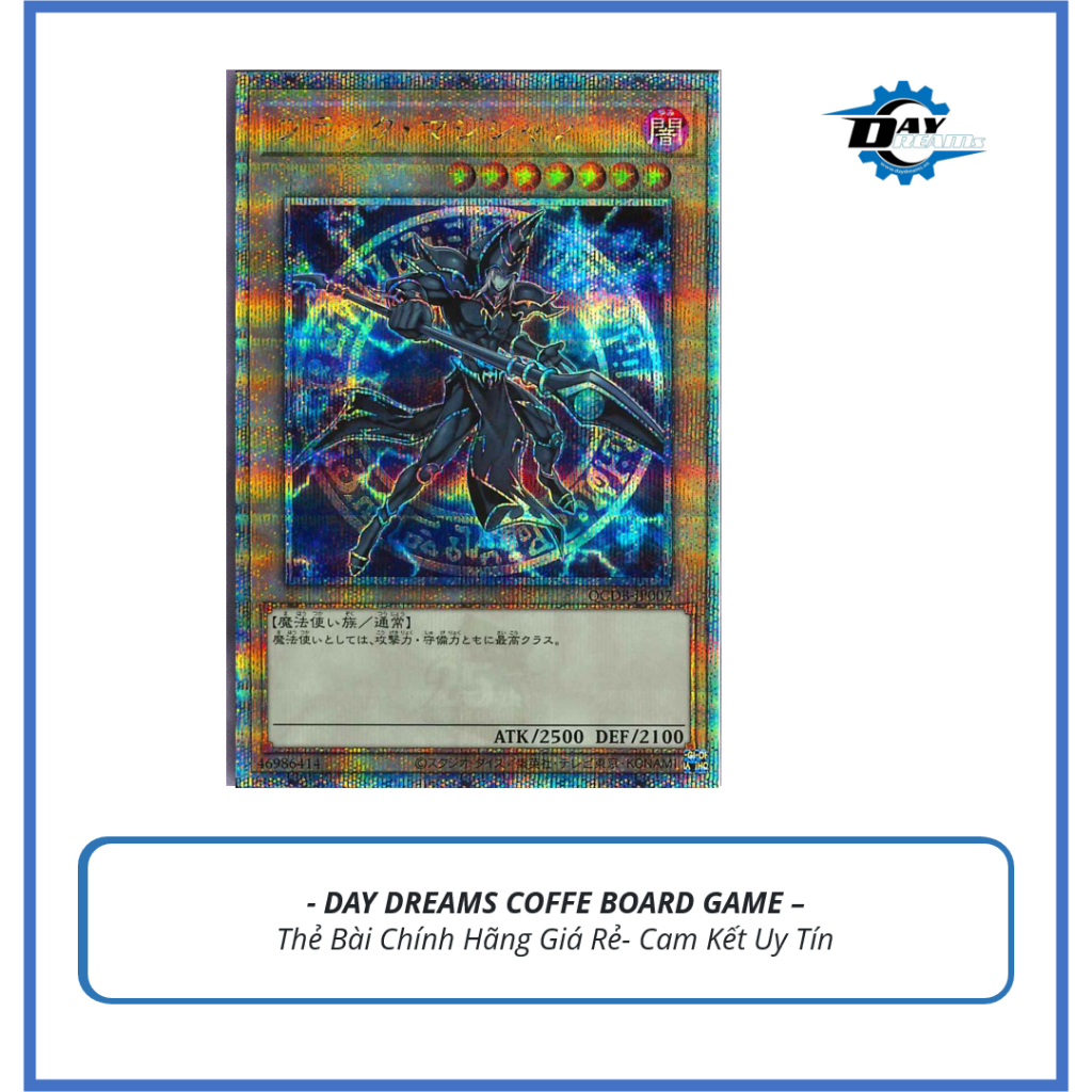 Thẻ Bài Yugioh Chính Hãng Ngôn Ngữ Tiếng Nhật:QCDB-JP007 -Dark Magician-Ultra Rare Secret Rare ...