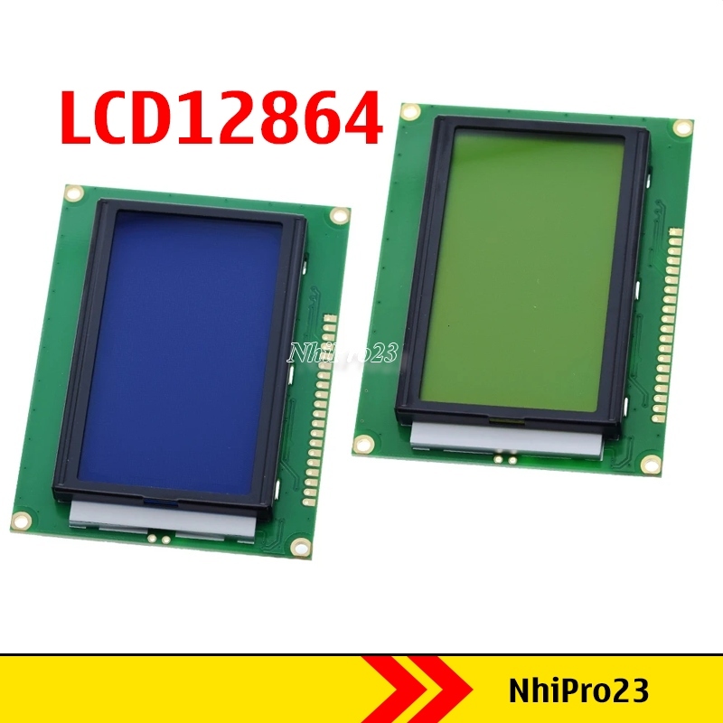 Màn hình LCD 12684 Driver ST7920 Module LCD 128X64 | Shopee Việt Nam