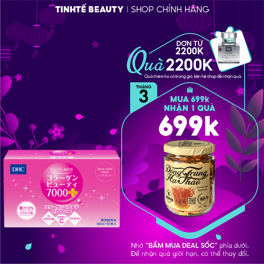 Collagen DHC 7000 Plus Nhật Bản Collagen Beauty 500ml (50ml x10 lọ/ hộp ...