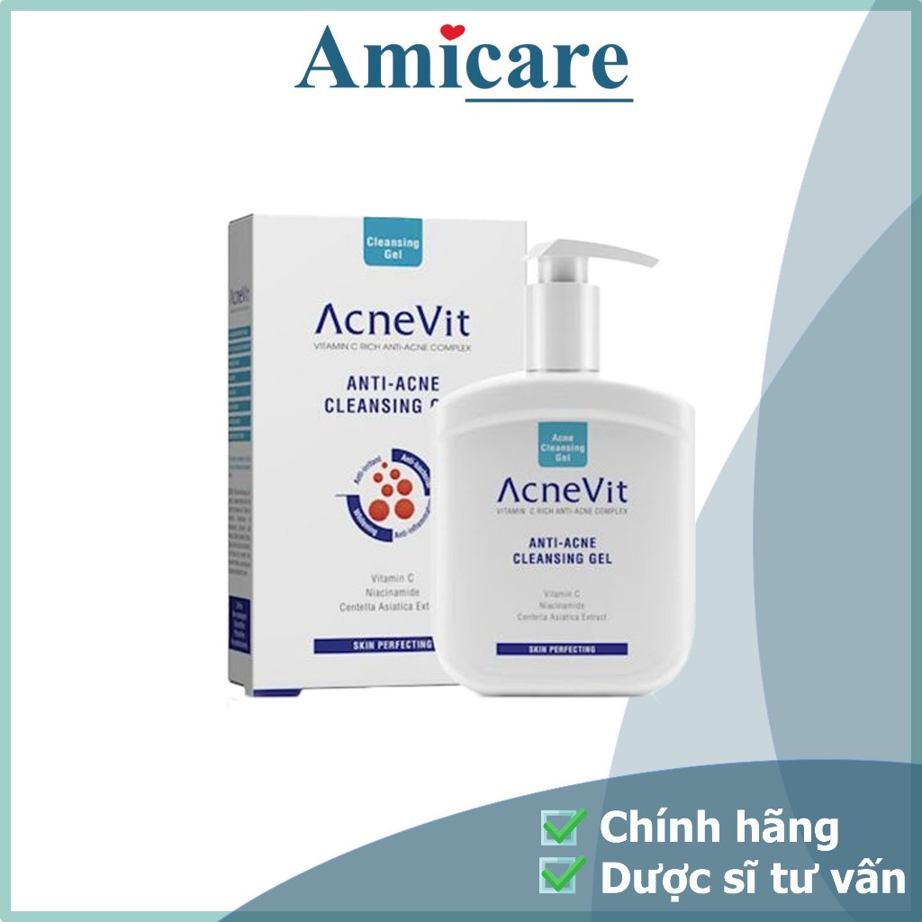 [CHÍNH HÃNG] AcneVit Sữa Rửa Mặt Dành Cho Da Mụn Anti-Acne Cleansing ...