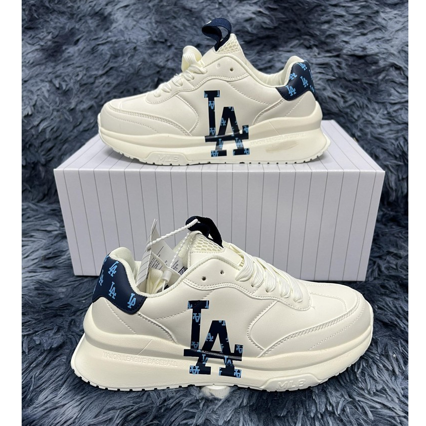 Giày MLB Korea Chunky Runner Classic Monogram LA Dodgers Ivory - Giày ...