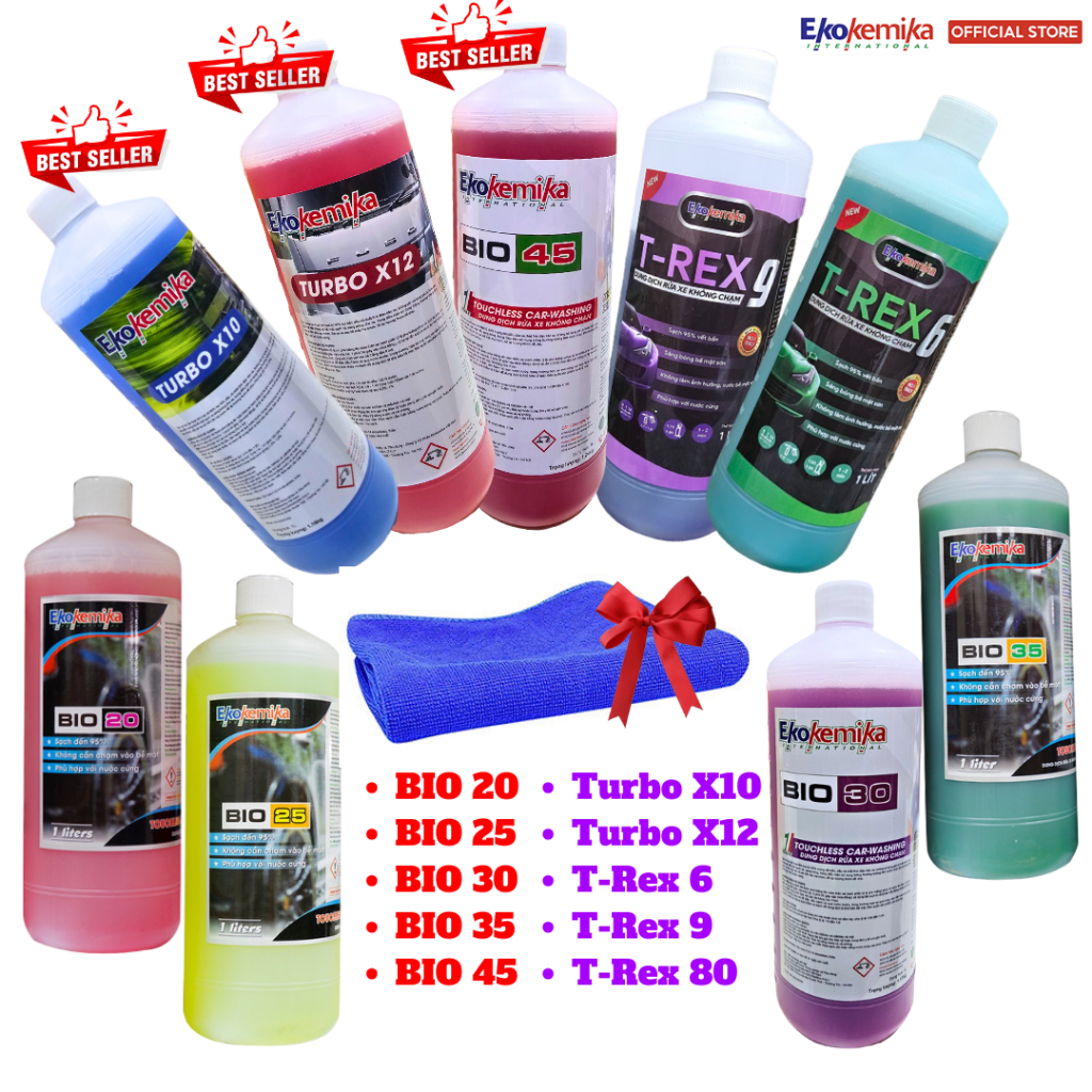 Nước Rửa Xe Không Chạm Siêu Sạch Ekokemika (Ý) Bio 20,Bio 25,Bio 30,Bio ...