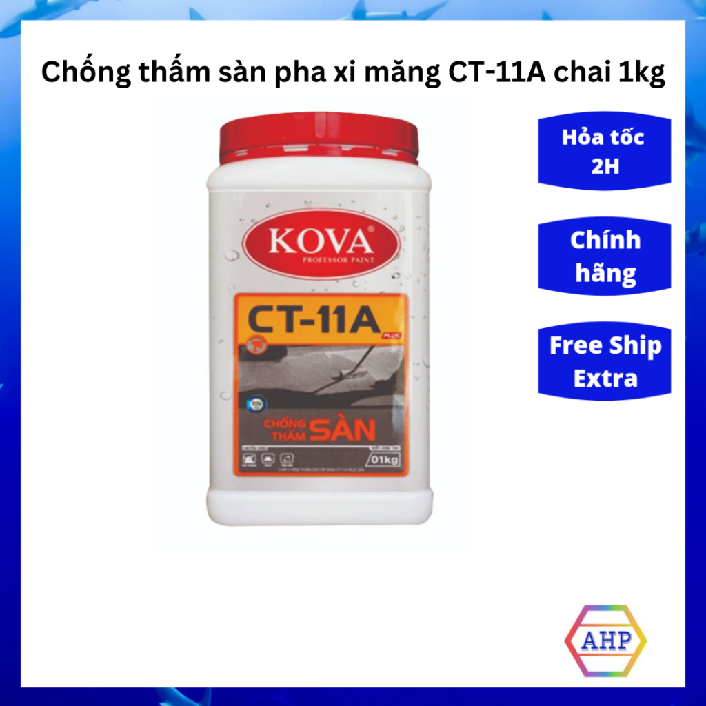 Chống thấm sàn Kova CT-11A Plus Lon 1Kg-Chống thấm xi măng | Shopee Việt Nam