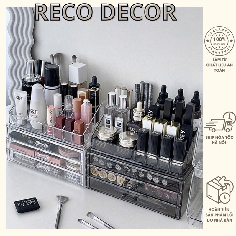 Tủ Mica Trong Suốt Nhiều Ngăn Đựng Mỹ Phẩm Đồ Makeup Trang Điểm Decor ...