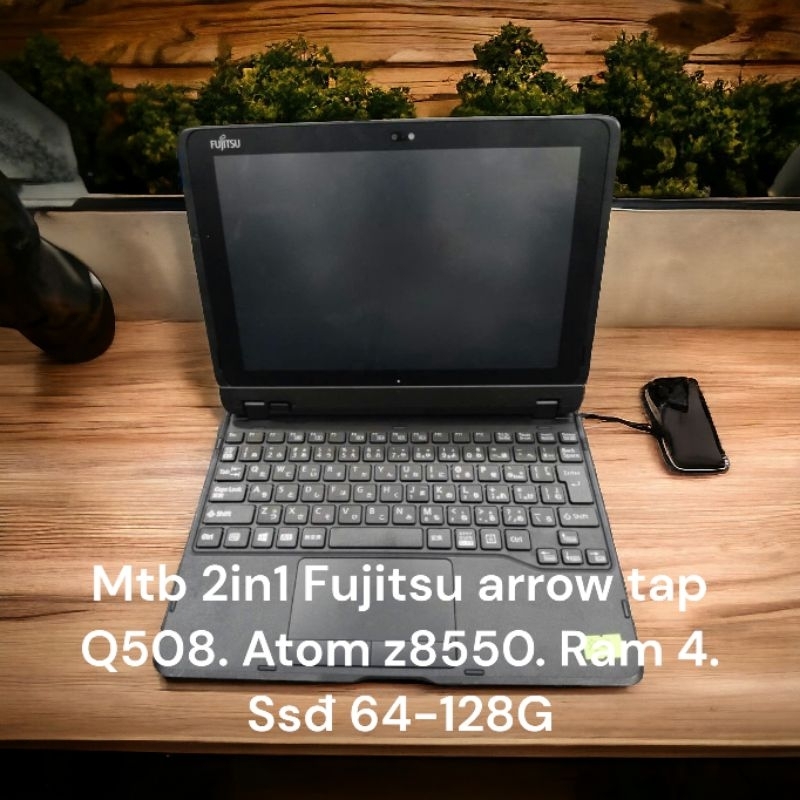 máy tinh bảng 2in1 Fujitsu arrow tap Q508 ram 4.ssd 64G kèm phím+sạc ...