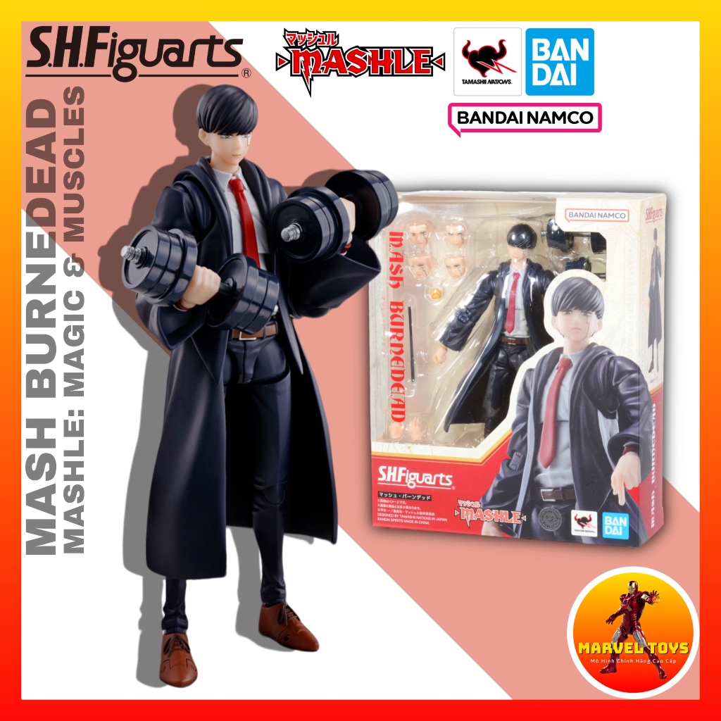[HÀNG SẴN - HOẢ TỐC] Mô Hình Chính Hãng Bandai SHF SHFiguarts Mash Burnedead - MASHLE Có Khớp Cử ...