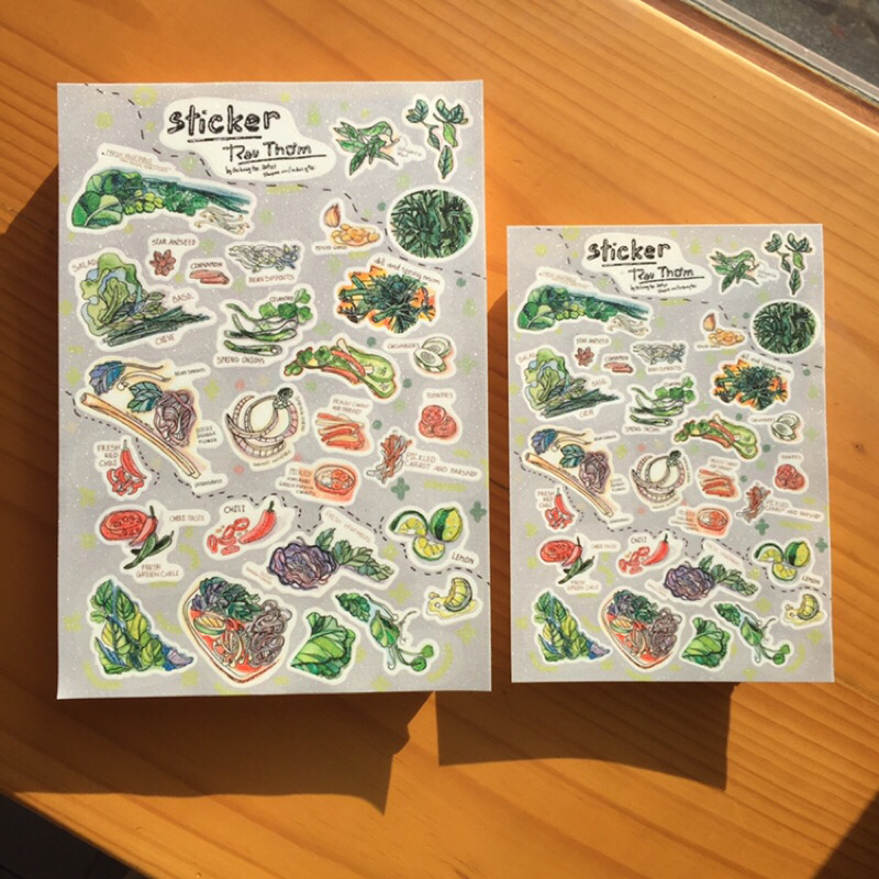 Sticker Sheet "Rau Thơm VIệt Nam" by ocbongtai.artist | Shopee Việt Nam