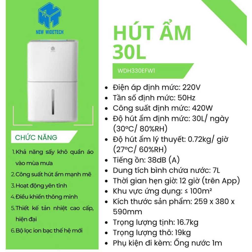 Mẫu Mới - Máy Hút Ẩm Xiaomi New Widetech 30L Thông Minh Điều Hòa Không Khí - Hàng Chính Hãng ...