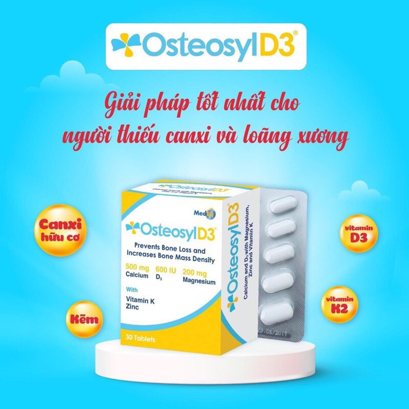 viên uống Osteosyl D3 giúp bổ sung canxi cho phụ nữ có thai, người ...
