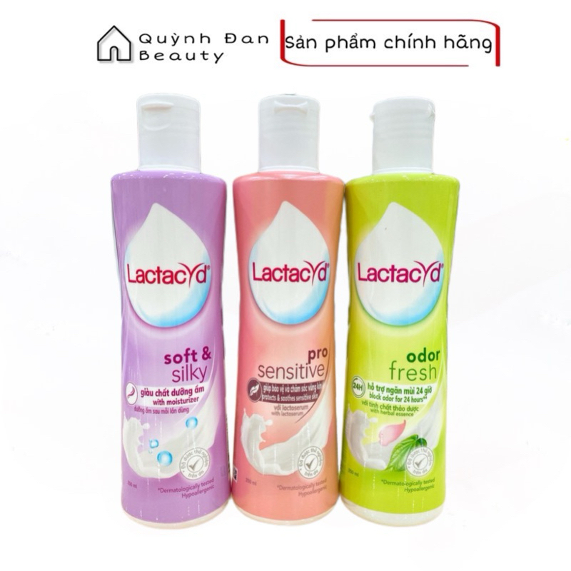 Dung Dịch Vệ Sinh Phụ nữ Lactacyd Soft & Silky Dưỡng Ẩm Tím 250ml/chai ...
